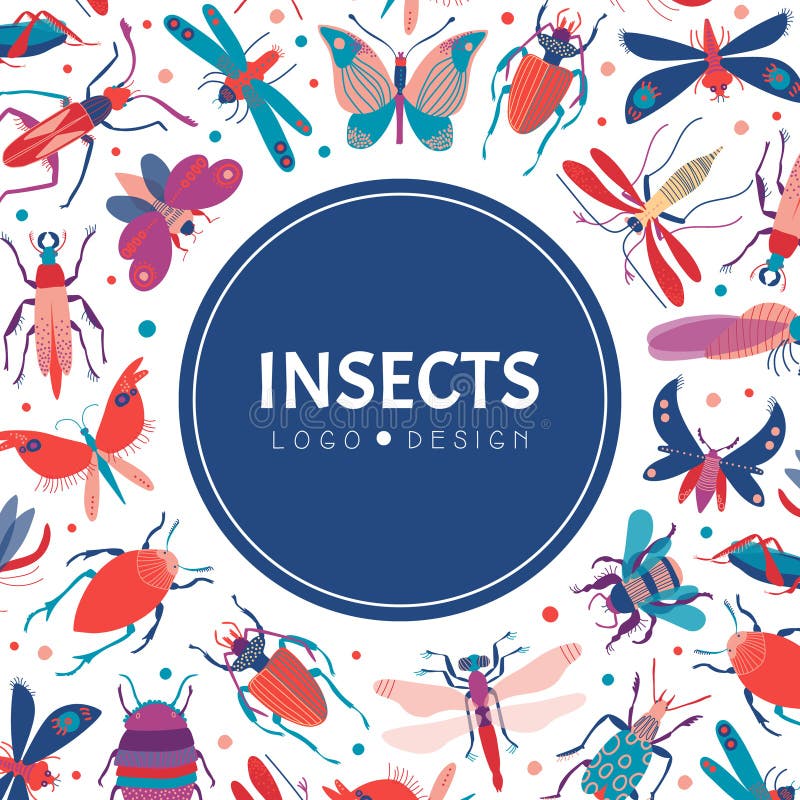Butterfly, Bug and Beetle Banner Design Vector Template Stock Vector ...