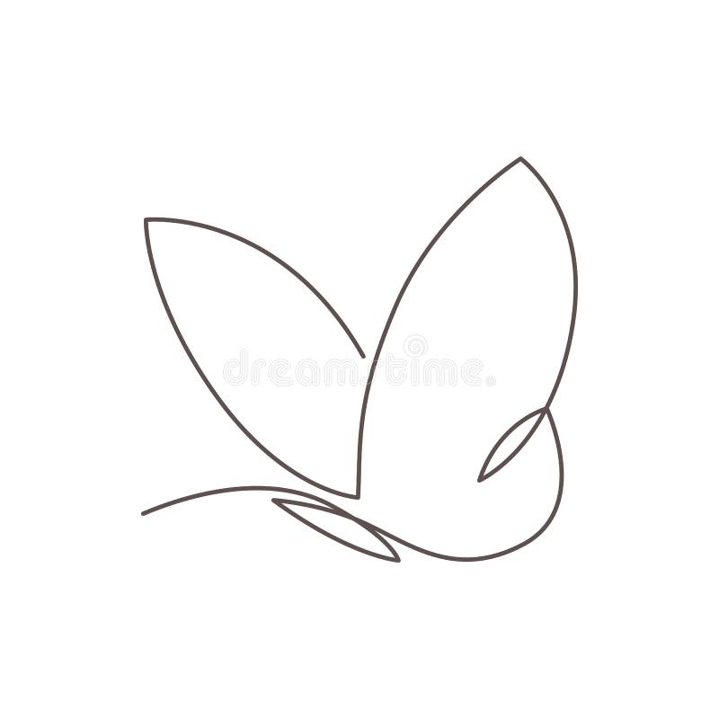 Butterfly Continuous Line Vector Illustration. Butter Fly Made with ... Butterfly Continuous Line Vector Illustration. Butter Fly Made with ...