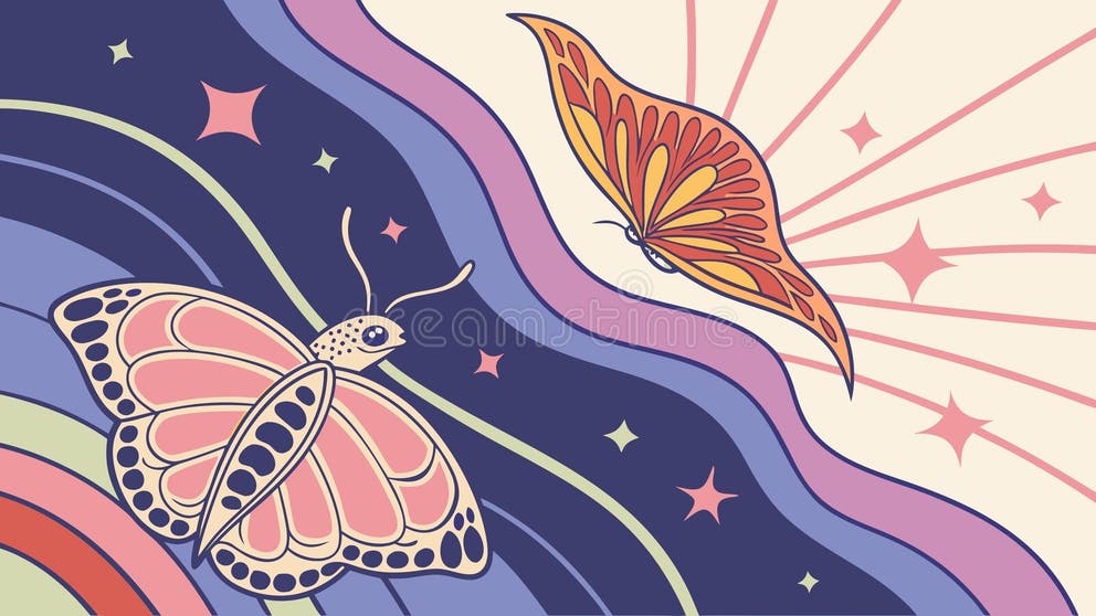 Magic Celestial Butterfly Stock Illustrations – 2,391 Magic Celestial ...