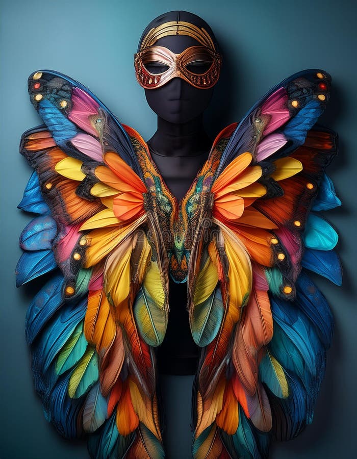 Butterfly costume stock illustration. Illustration of spring - 363255031