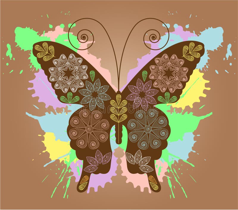 Butterfly design stock illustration. Illustration of elegance - 14786292