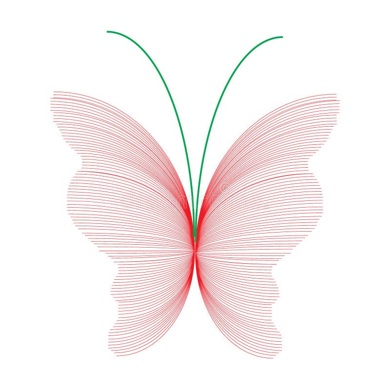 Butterfly Design Art Create by Effects Stock Vector - Illustration of ...