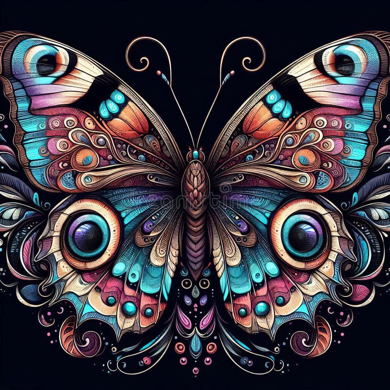 Winged Patterns Stock Illustrations – 1,579 Winged Patterns Stock ...