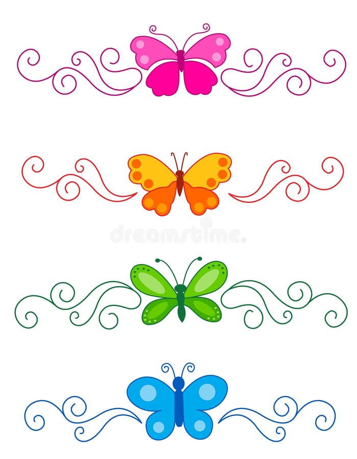 Butterfly divider stock vector. Illustration of butterfly - 24222837