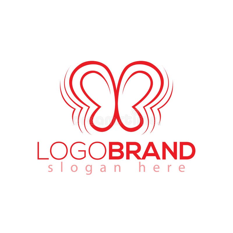 Butterfly Effect Logo Vector Element. Butterfly Logo Template Stock ...
