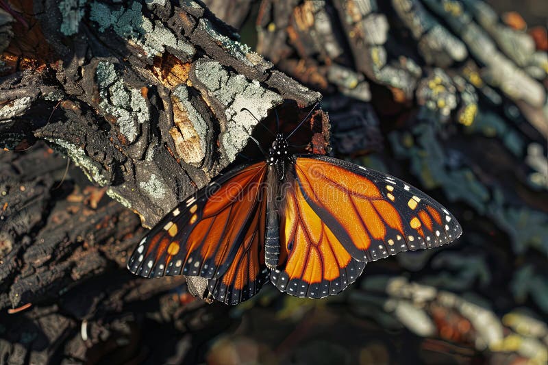 The Butterfly Emerging from the Chrysalis Stock Illustration ...