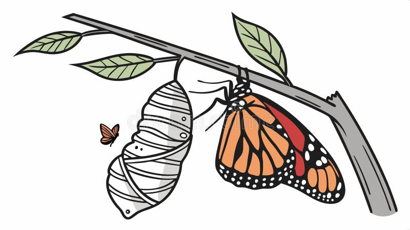 Butterfly Emerging from Chrysalis, Transformation, Nature S Cycle, and ...