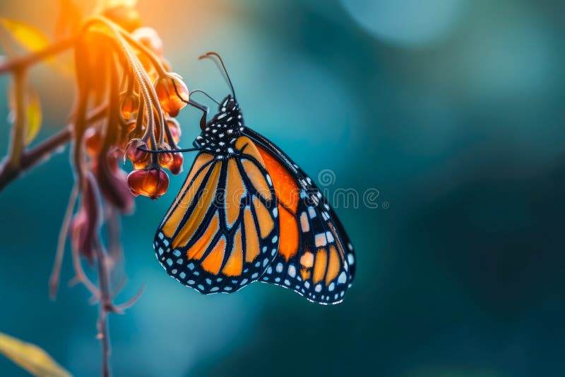 Butterfly Emerging from Its Cocoon, a Symbol of Transformation and ...