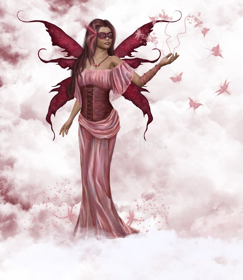 Butterfly Fea stock illustration. Illustration of fable - 18667552