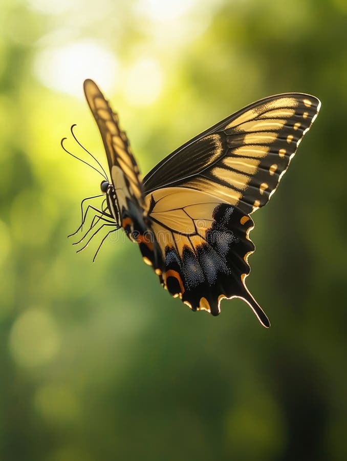 Butterfly in flight stock image. Image of wing, beat - 381225551