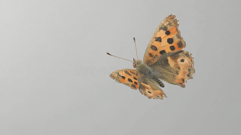 Butterfly Flight, Studio, Gray Background, Nature Photography Stock ...