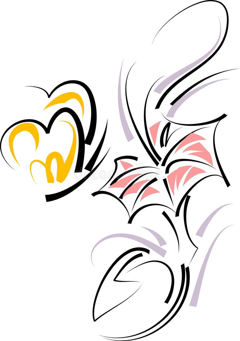 Flower Wing Stock Illustrations – 247,597 Flower Wing Stock ...