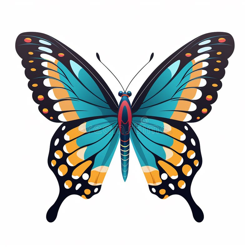 Butterfly freedom stock illustration. Illustration of drawing - 295984973