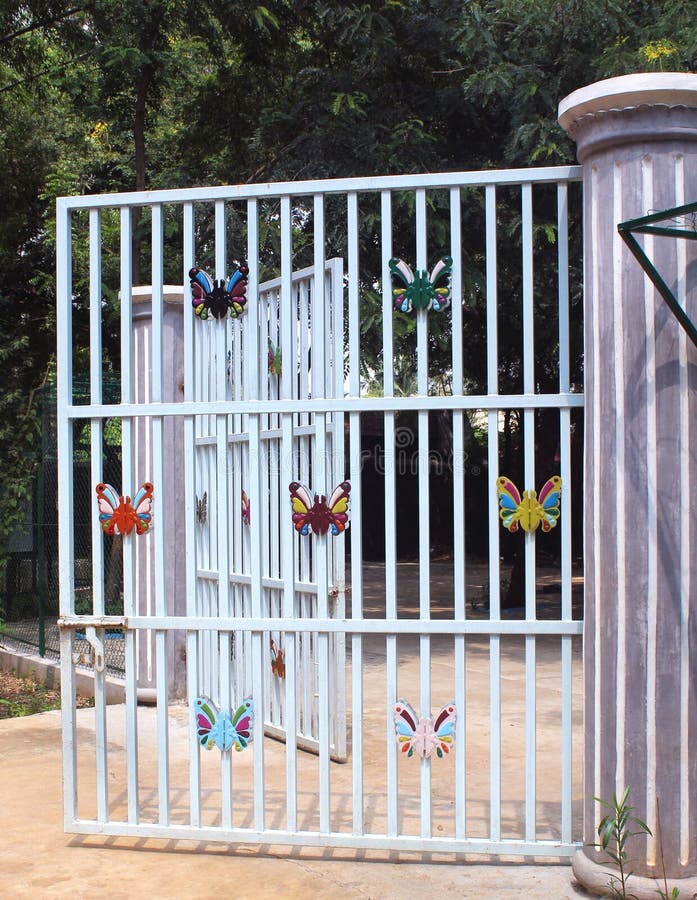 Butterfly gate stock image. Image of beauty, hope, pathway - 65719503