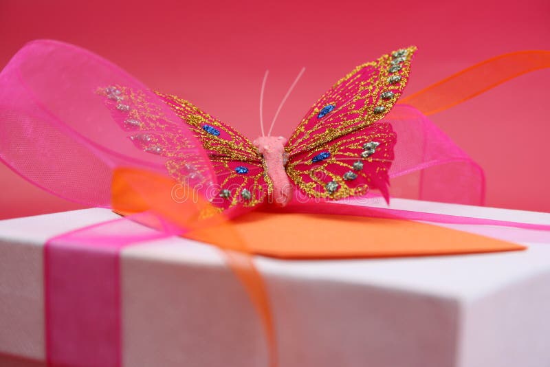 Butterfly Gift stock image. Image of present, beautiful - 4780623