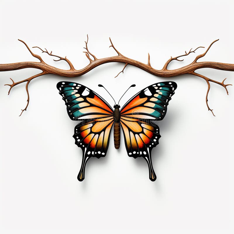 A Butterfly Gift a Symbol of Hope and New Beginnings Stock Illustration ...
