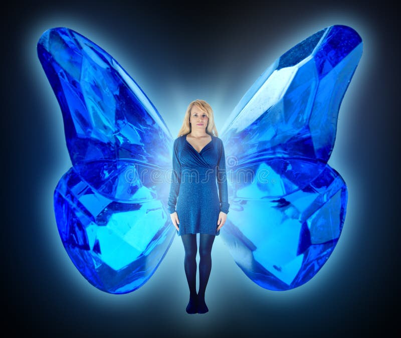 Butterfly girl stock image. Image of fairy, imagine, fairytale - 17794523