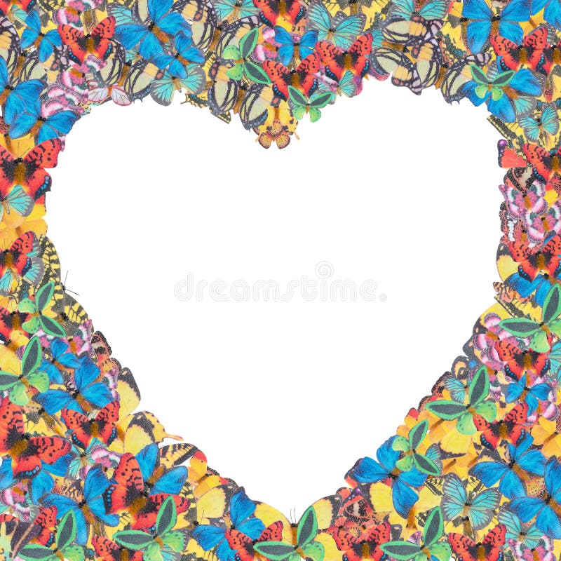 Butterfly Heart Shaped Tree at Sunset with Nice Sky Sunset Stock Image ...