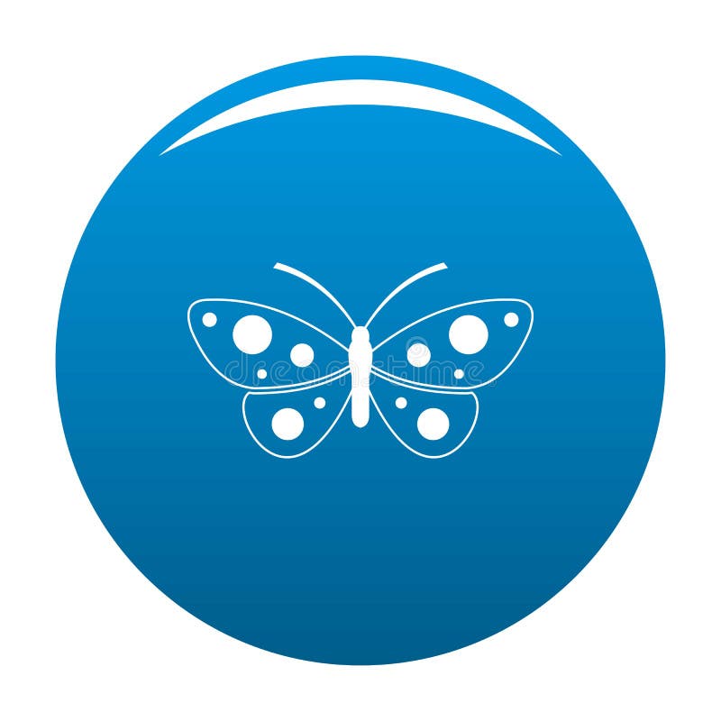 Butterfly icon blue stock illustration. Illustration of decorative ...