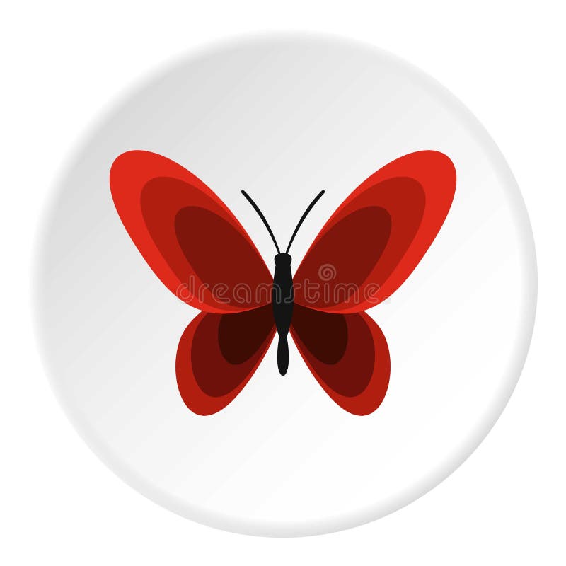 Butterfly icon circle stock vector. Illustration of light - 95443453