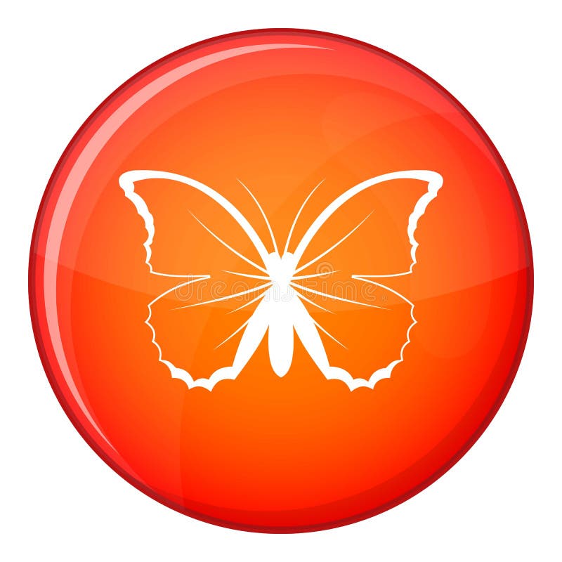 Butterfly icon, flat style stock vector. Illustration of collection ...