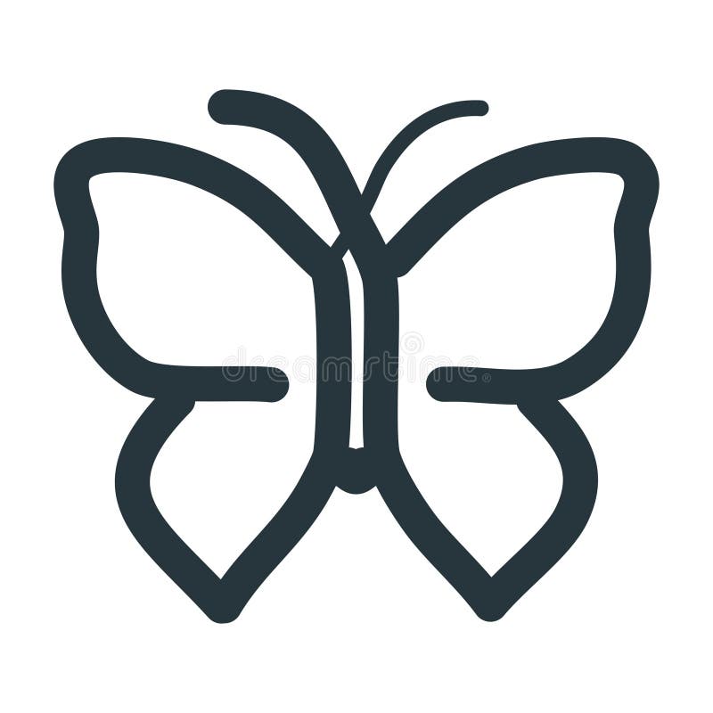 Butterfly Icon Vector Isolated on White Background for Your Web and ...