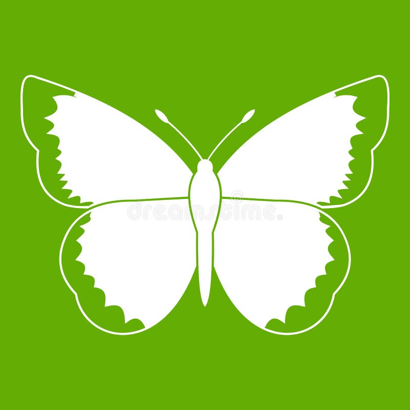 Butterfly icon green stock vector. Illustration of creative - 100523755