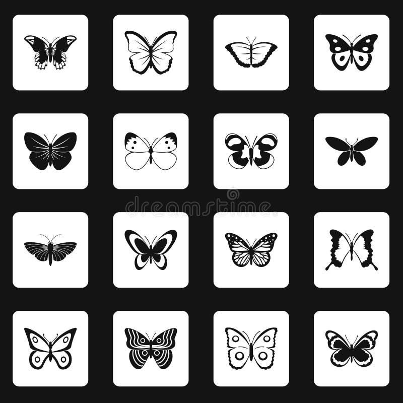 Butterfly Squares Stock Illustrations – 223 Butterfly Squares Stock ...