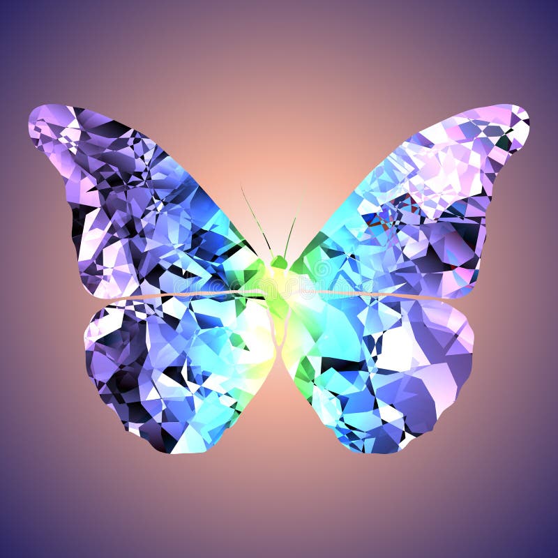 Crystal Butterfly Stock Illustrations – 4,036 Crystal Butterfly Stock ...