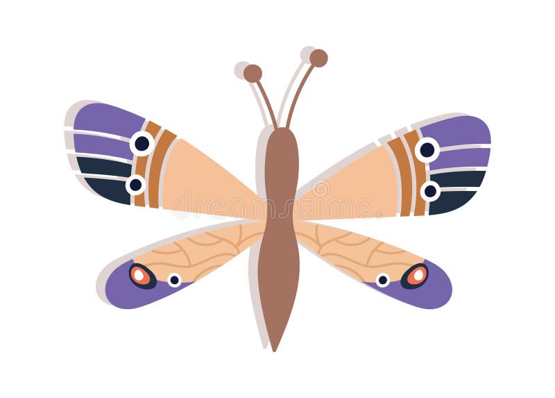 Butterfly Insect Illustration Stock Vector - Illustration of vector ...