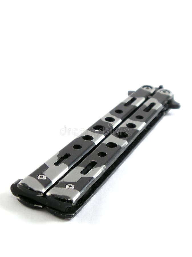 Butterfly knife stock photo. Image of weapon, hunting - 7130932