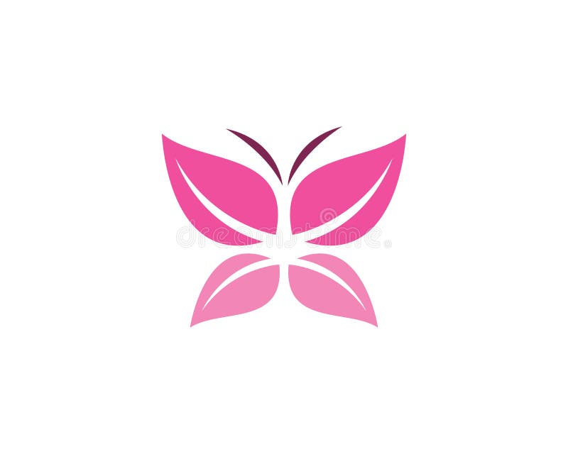 Butterfly Leaf Logo Template Stock Vector - Illustration of color ...