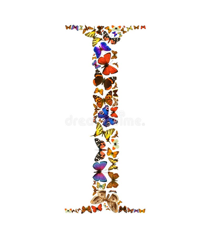 Butterfly letter stock photo. Image of letter, fragility - 23721412