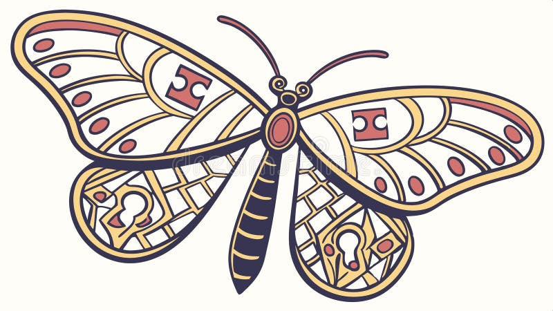 Butterfly with Letter H Pattern, Nature Alphabet Design Element Art ...