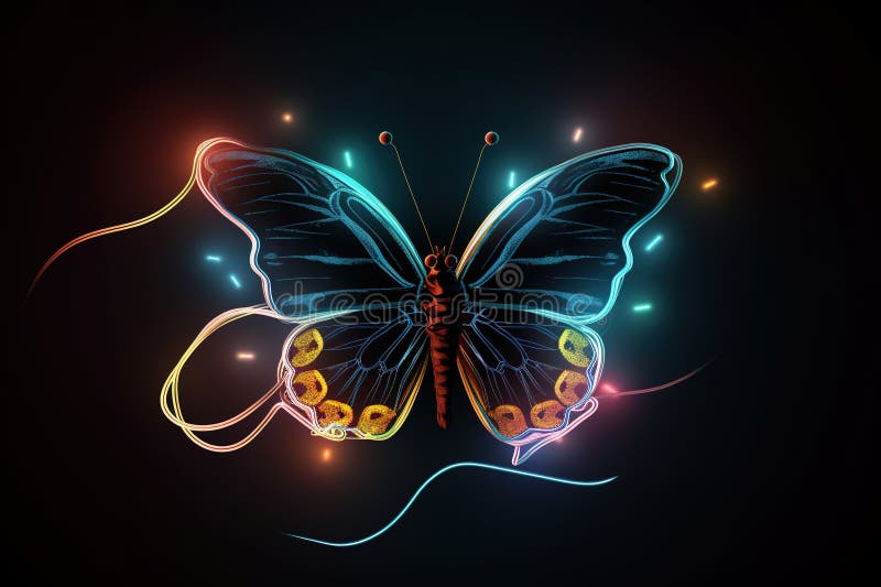 Abstract Electronic Butterfly Stock Illustrations – 156 Abstract ...