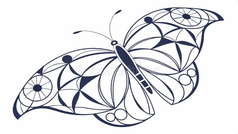 Linear Art Butterfly Stock Illustrations – 7,567 Linear Art Butterfly ...
