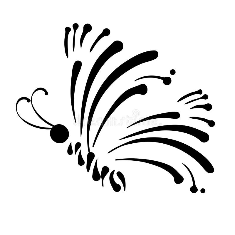 Butterfly Logo a Brand Name Icon. Vector Illustration Stock Vector ...