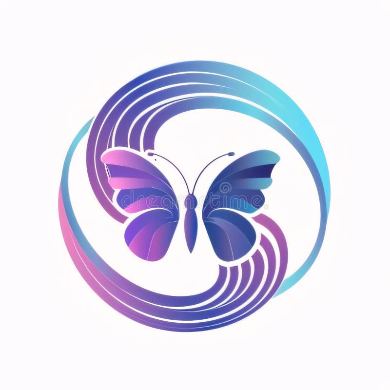 Butterfly Logo Design Template. Abstract Butterfly Icon Stock ...