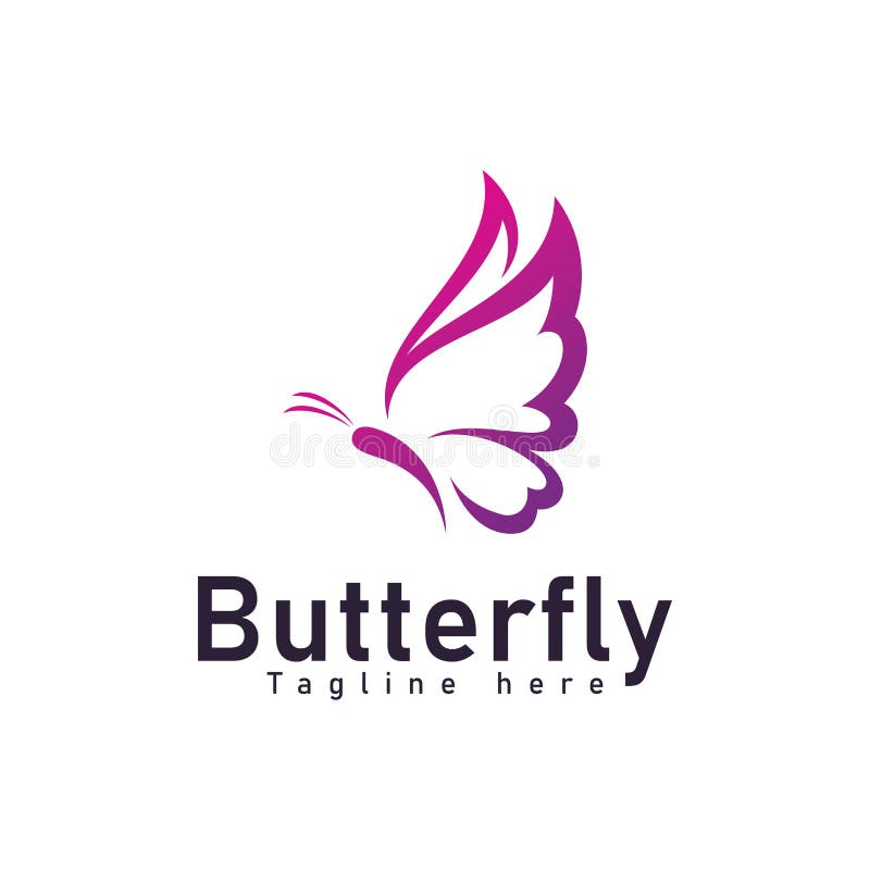 Butterfly Logo Design Template Vector Illustration Stock Vector ...