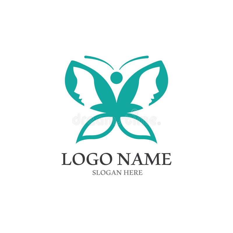 Butterfly Logo Template Icon Design Stock Vector - Illustration of ...