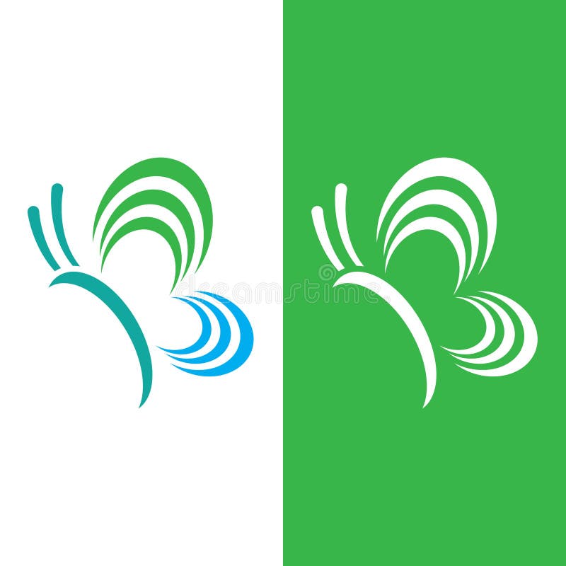 Butterfly Logo Icon Vector Design Stock Vector - Illustration of logo ...