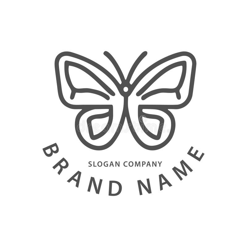 Butterfly Logo. Luxury Butterfly Logo Icon Vector Stock Vector ...