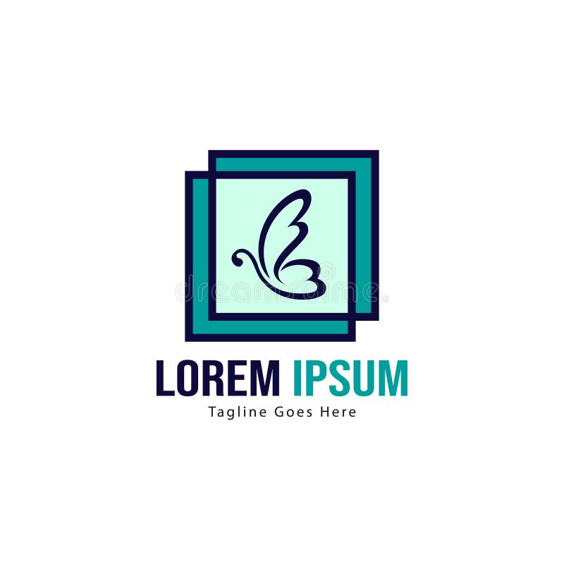 Butterfly Logo Template Design. Minimalist Butterfly Logo with Modern ...