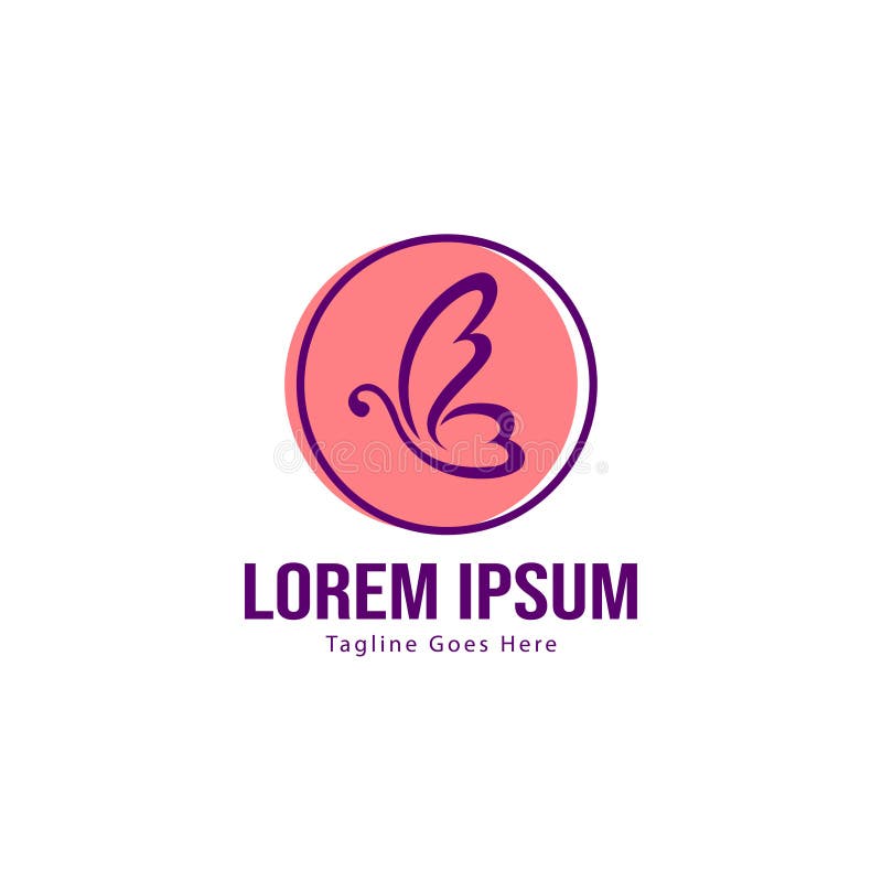 Butterfly Logo Template Design. Minimalist Butterfly Logo with Modern ...