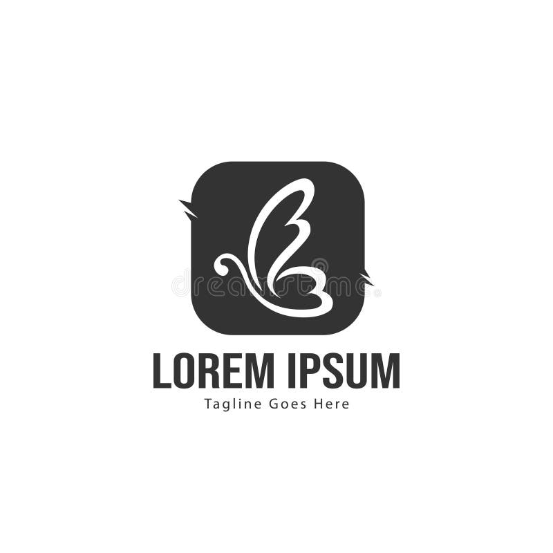 Butterfly Logo Template Design. Minimalist Butterfly Logo with Modern ...