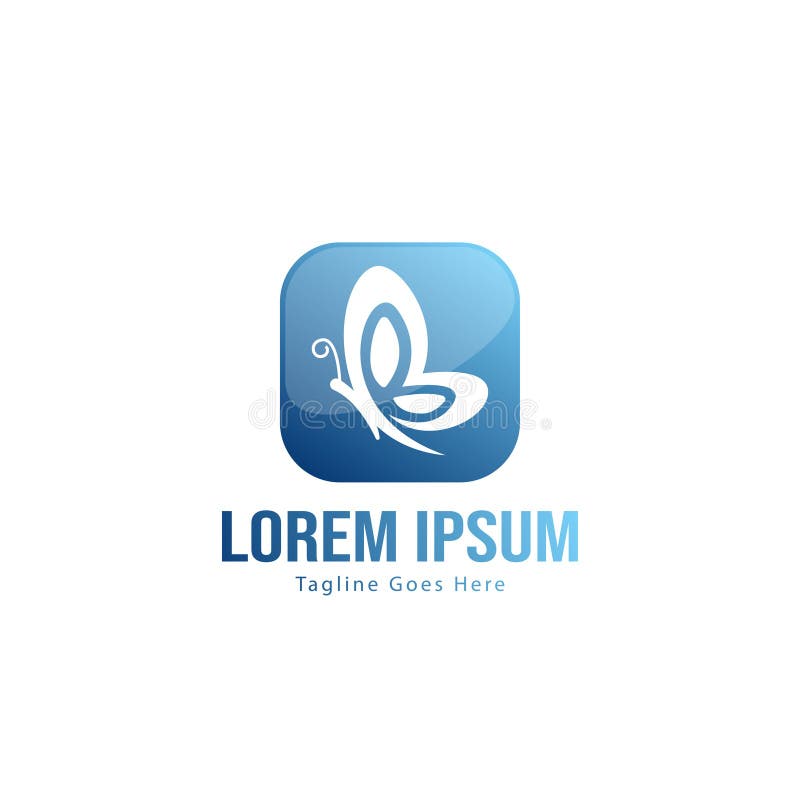Butterfly Logo Template Design. Minimalist Butterfly Logo with Modern ...