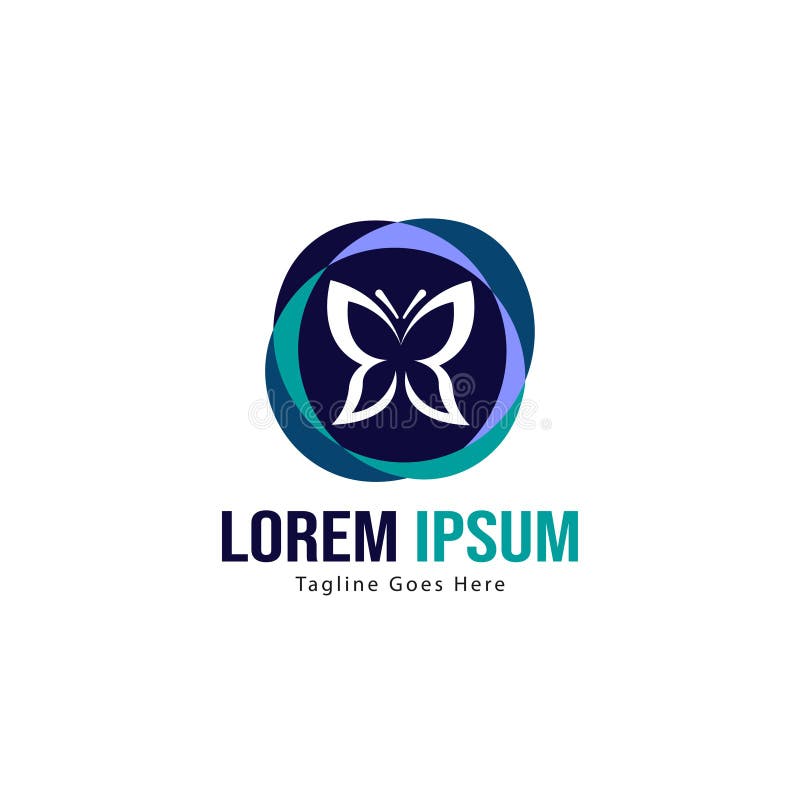 Butterfly Logo Template Design. Minimalist Butterfly Logo with Modern ...