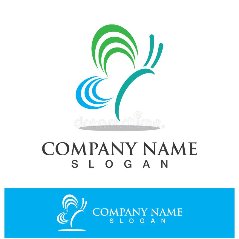 Butterfly Logo Template Icon Design Stock Vector - Illustration of ...