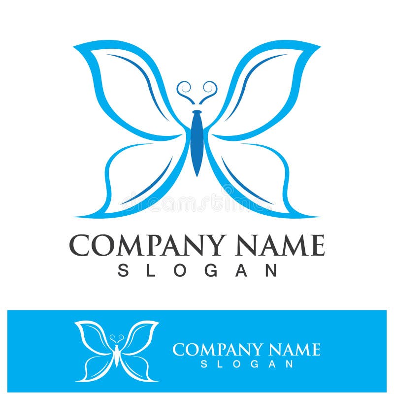 Butterfly Logo Template Icon Design Stock Vector - Illustration of ...