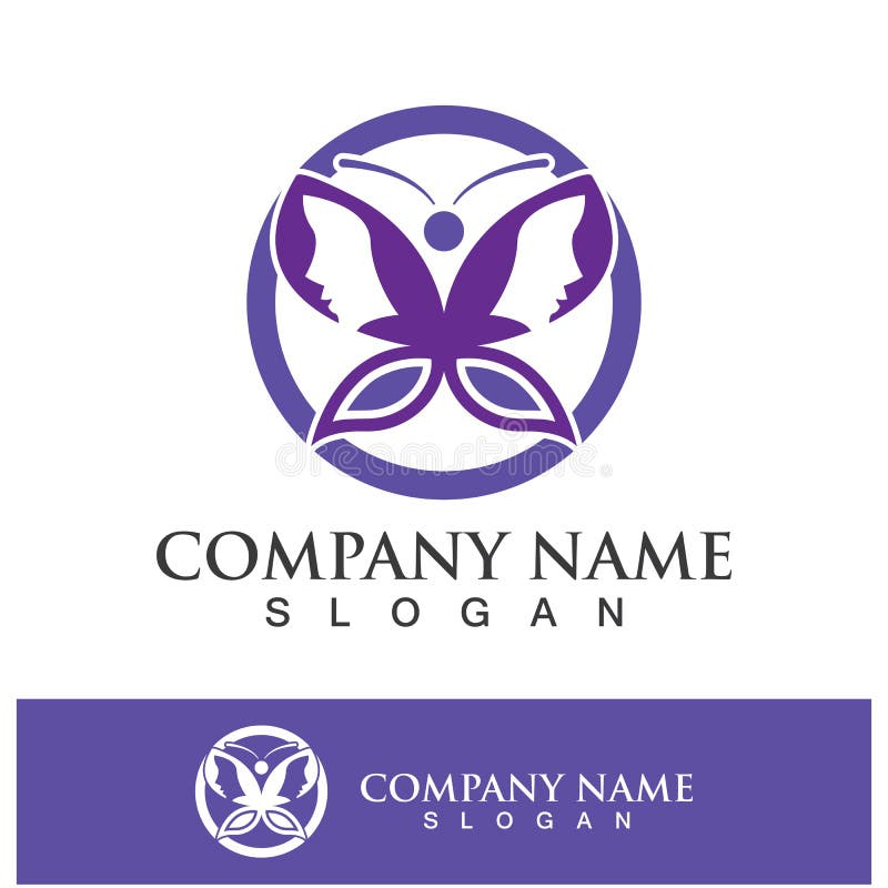 Butterfly Logo Template Icon Design Stock Vector - Illustration of ...